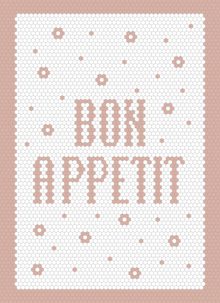 Bon Appetit Blush - Linge a vaisselle / Tea Towel – MaisonLorrain